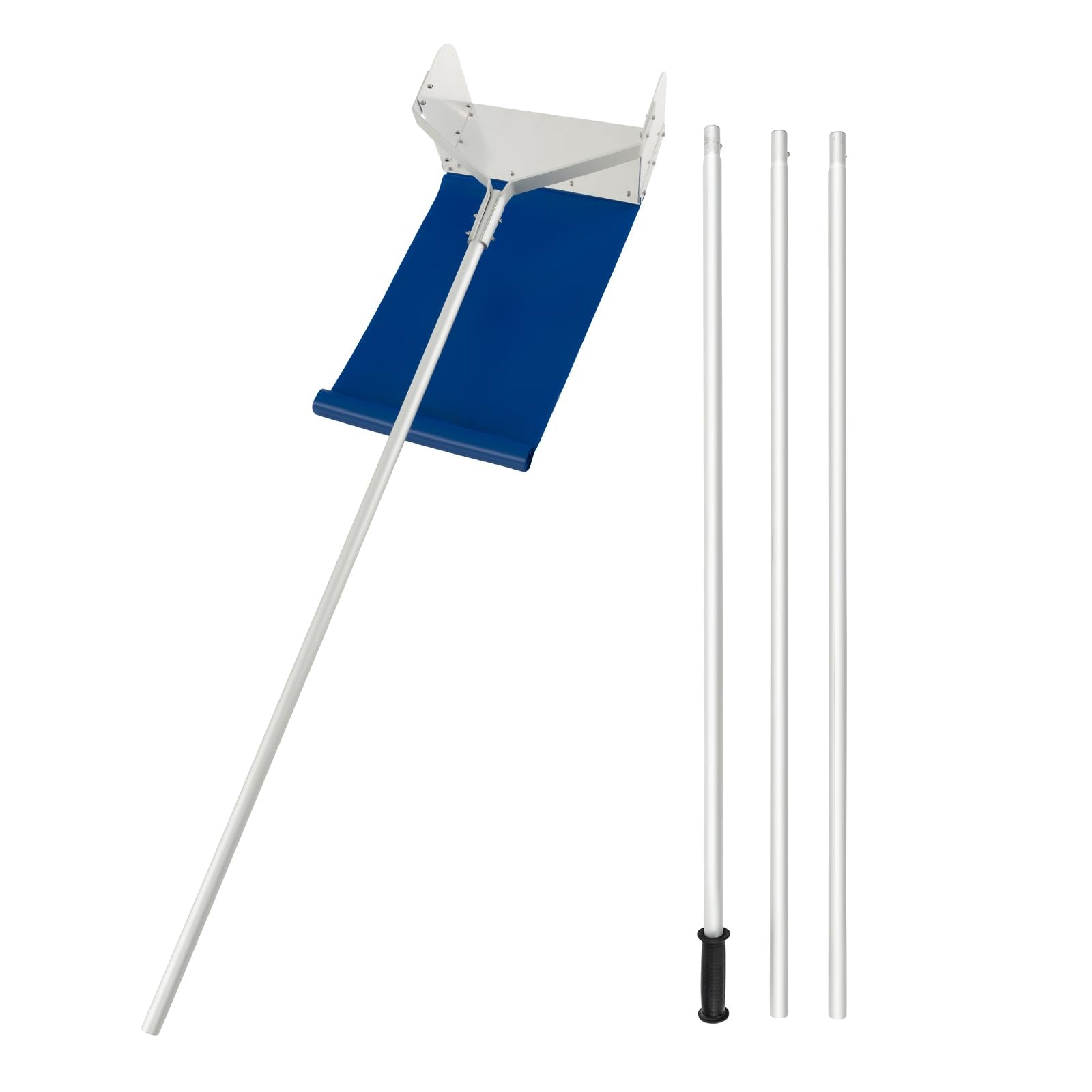 Roof Rake Snow Removal Aluminum Snow Roof Rake with 624 Max Length ...