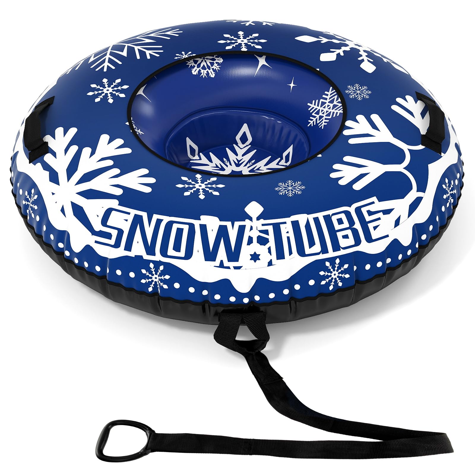 Inflatable Snow Tube, Heavy-Duty Sled Ski Tube with Handles – GiantexUK